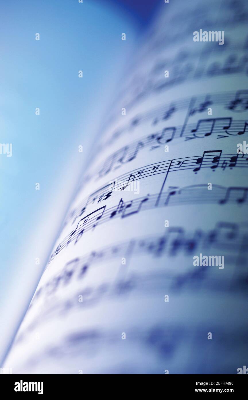Close up sheet music hi-res stock photography and images - Alamy
