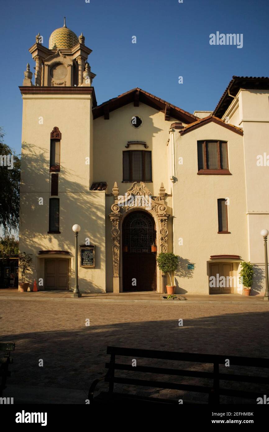 Facade of a building, Mexican Culture Institute, Los Angeles ...