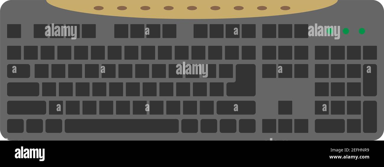 Computer keyboard vector isolated on white background Stock Vector ...