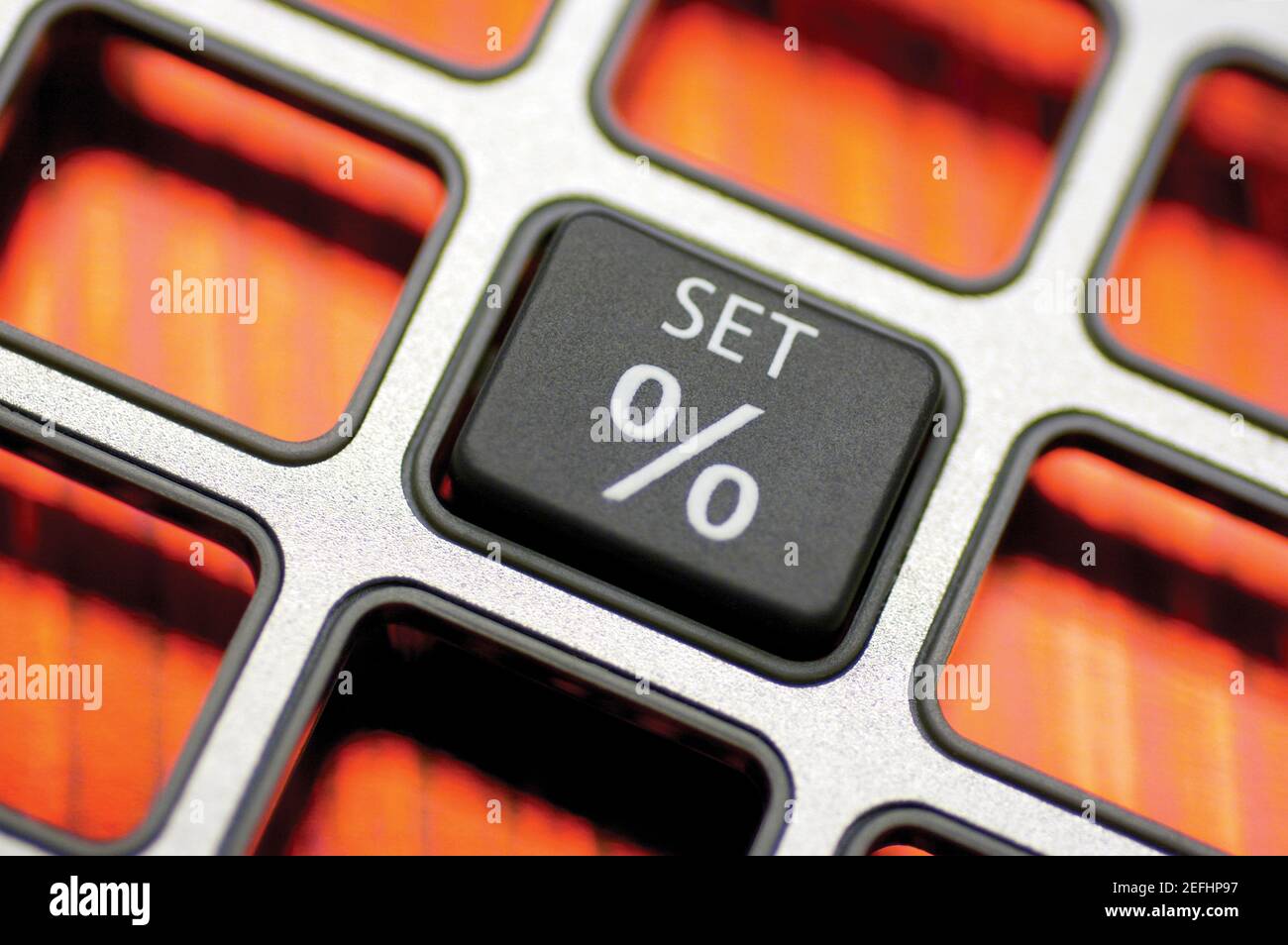 Close-up of a push button of a calculator Stock Photo - Alamy