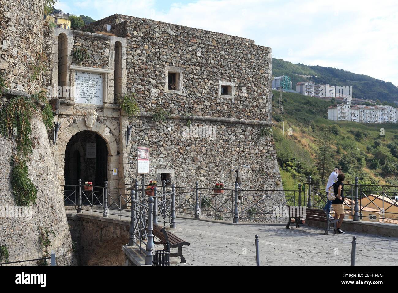 Entrance to Murat castle where Murat, King of Naples and brother-in-law ...