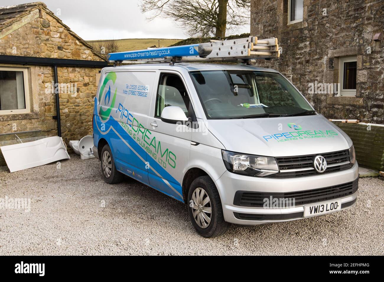 Plumbers van hi-res stock photography and images - Alamy