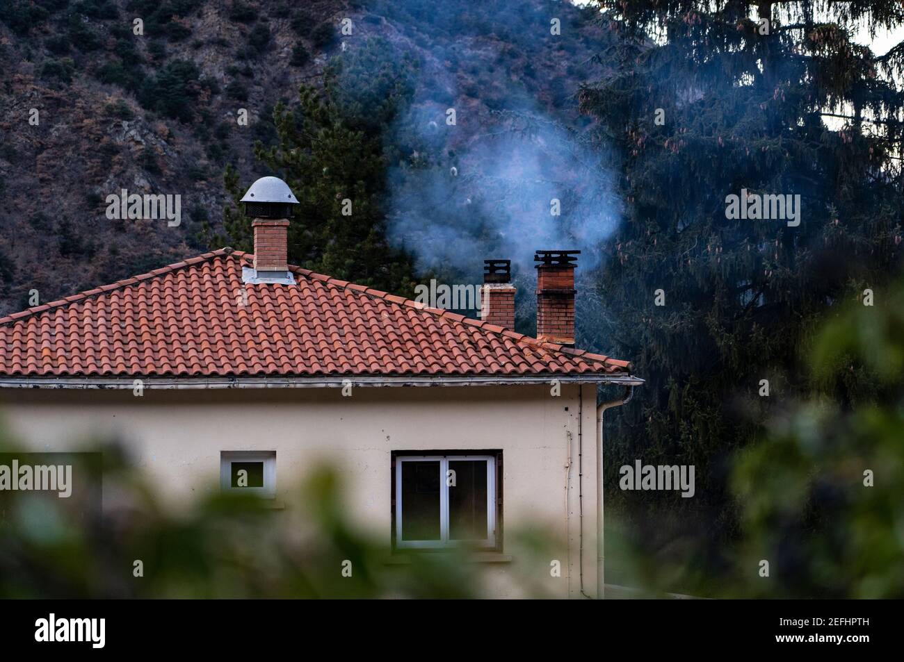 Air pollution from domestic wood burning, France - wood burning leads ...