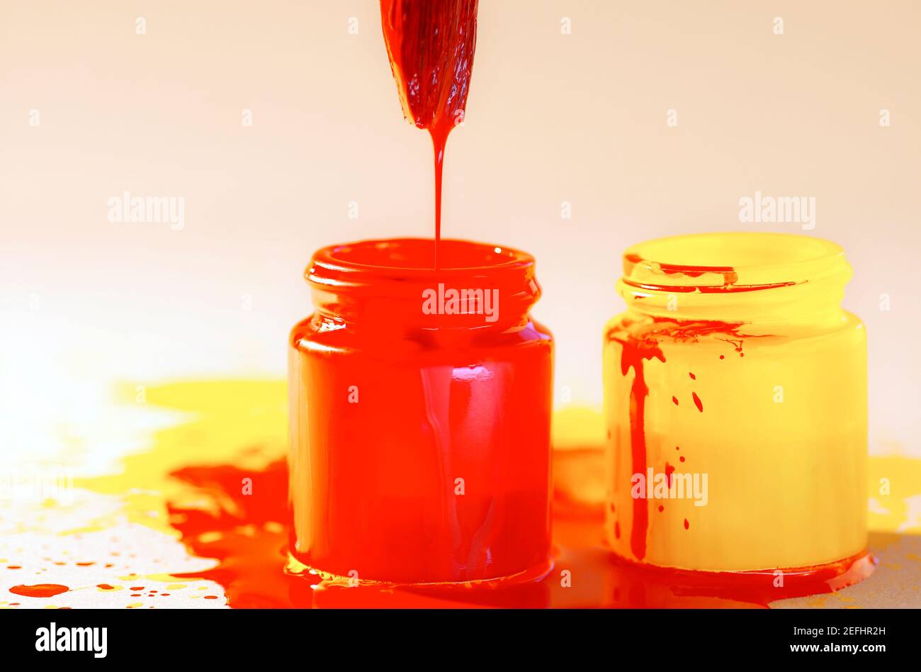 Messy dripping red paint hi-res stock photography and images - Alamy