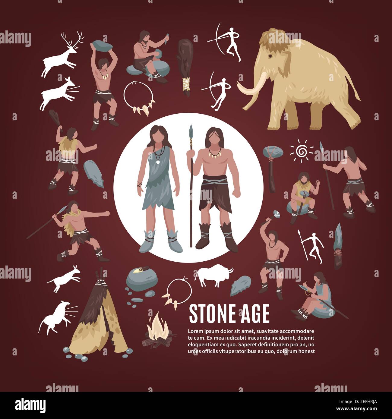 Woman cave home Stock Vector Images - Alamy