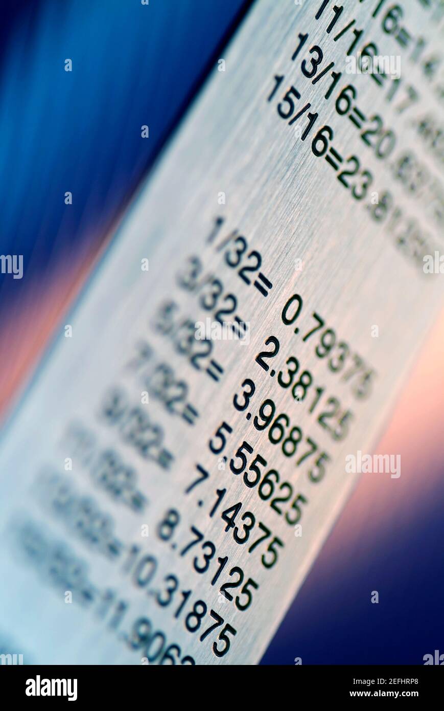 Conversion ruler hi-res stock photography and images - Alamy