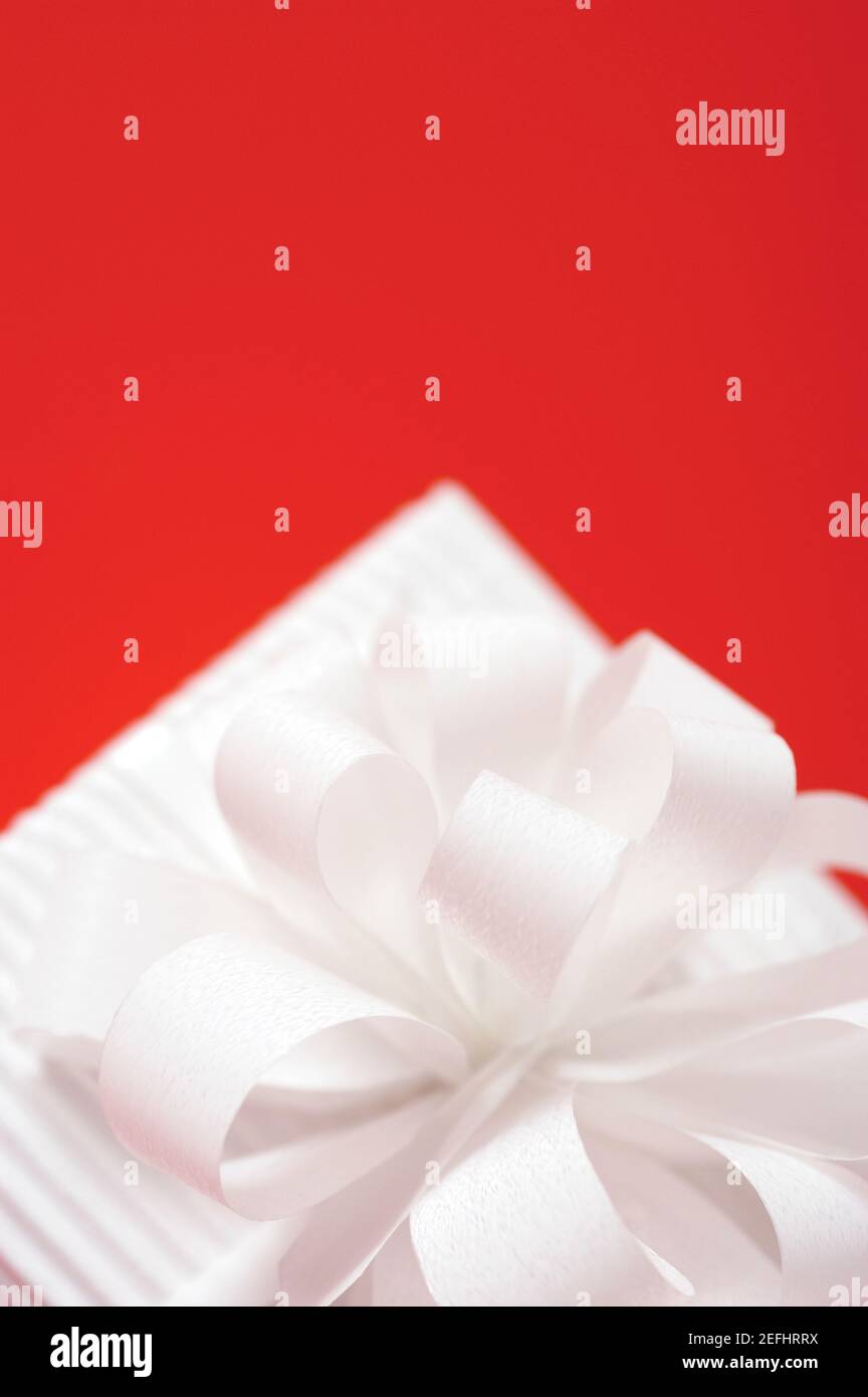 High angle view of a Christmas present Stock Photo - Alamy