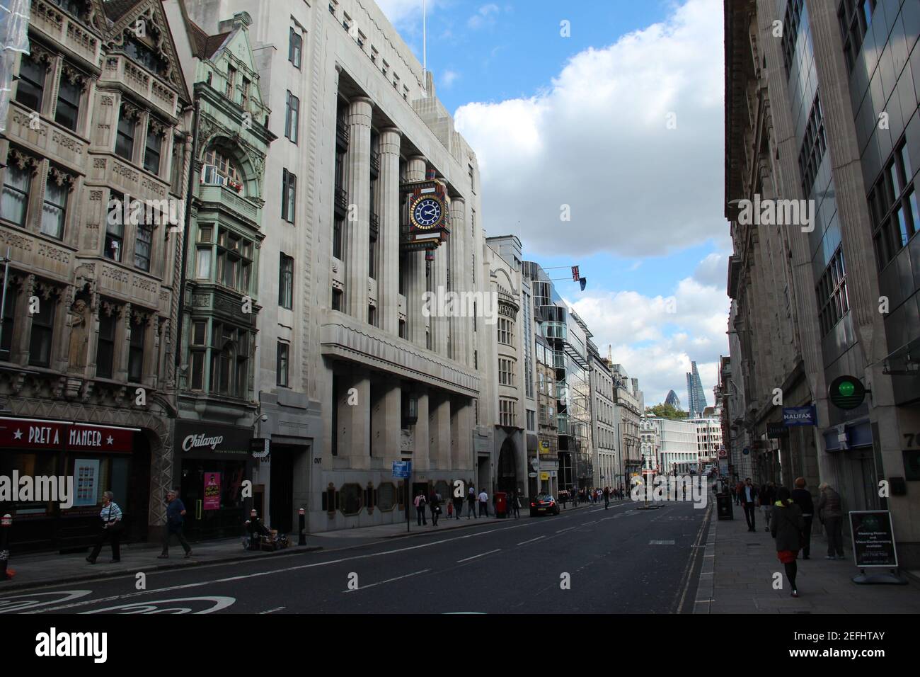 The former Daily Telegraph building on Fleet Street in London, UK Stock ...