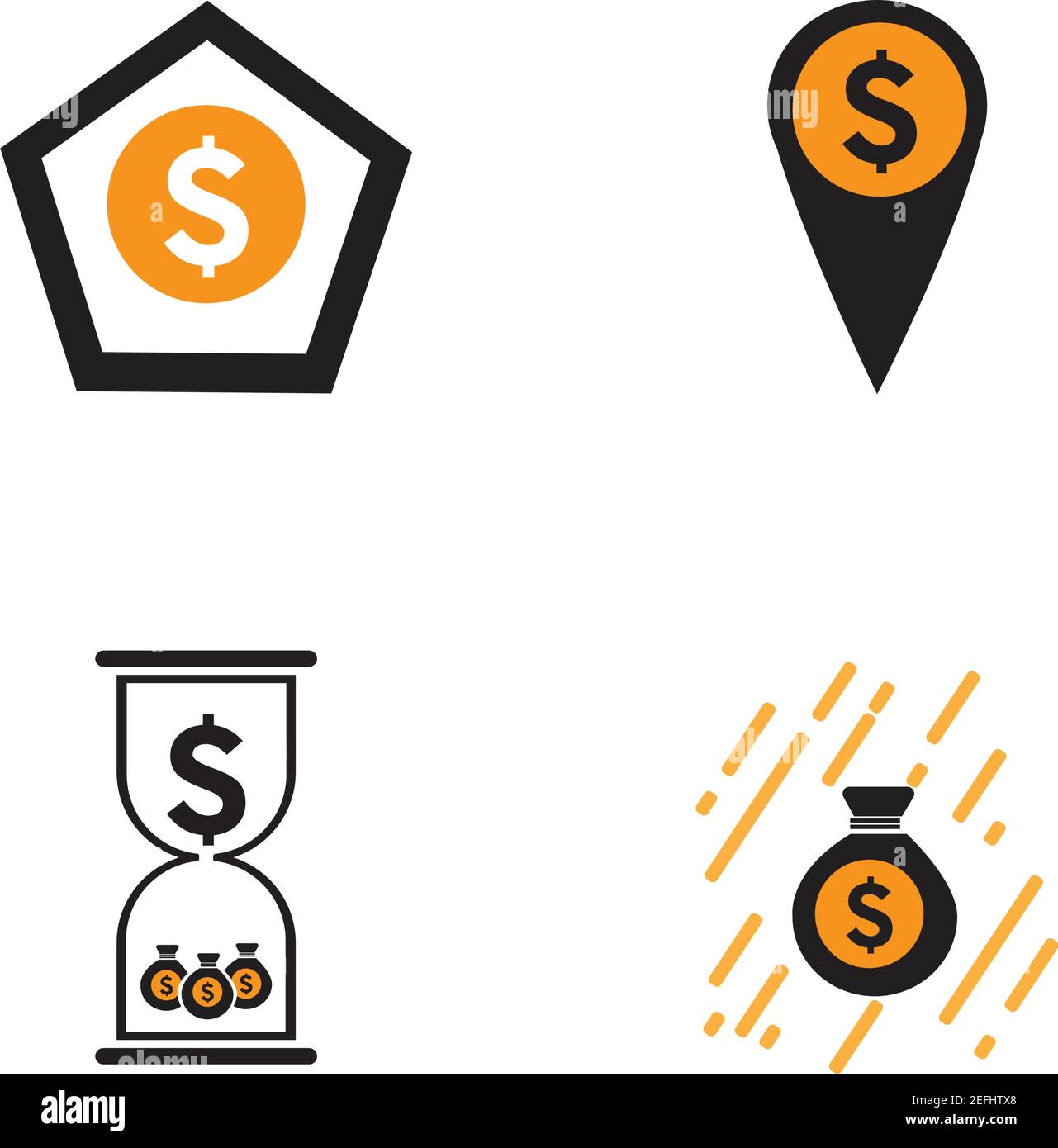 dollar money vector icon illustration design template - vector Stock ...