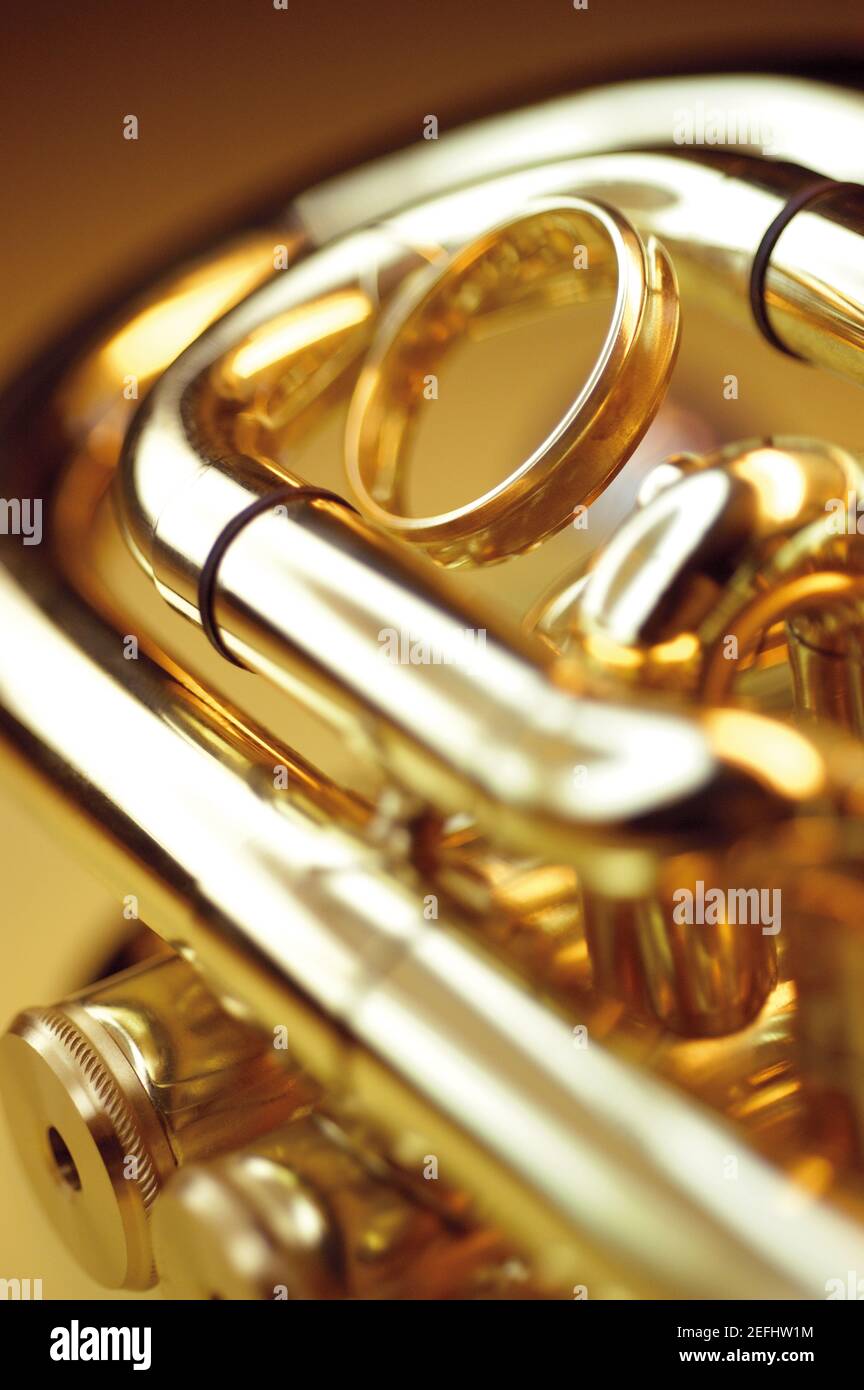 Brass instrument close up hi-res stock photography and images - Alamy