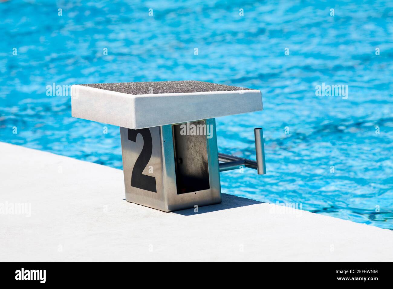 Diving platform at a swimming pool Stock Photo - Alamy