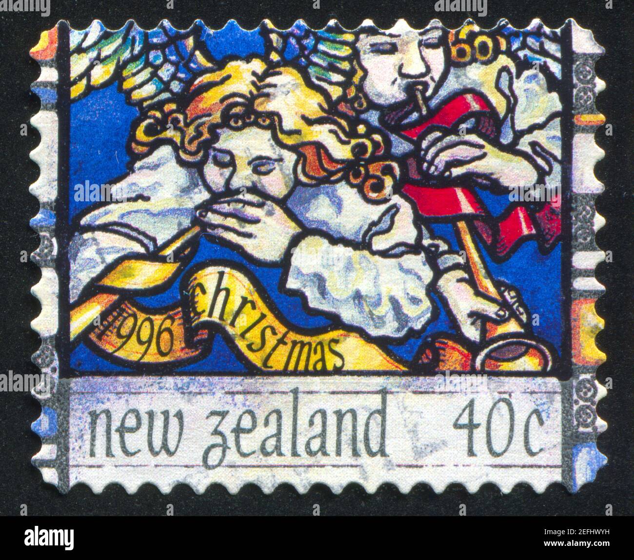 NEW ZEALAND - CIRCA 1996: stamp printed by New Zealand, shows Angels ...