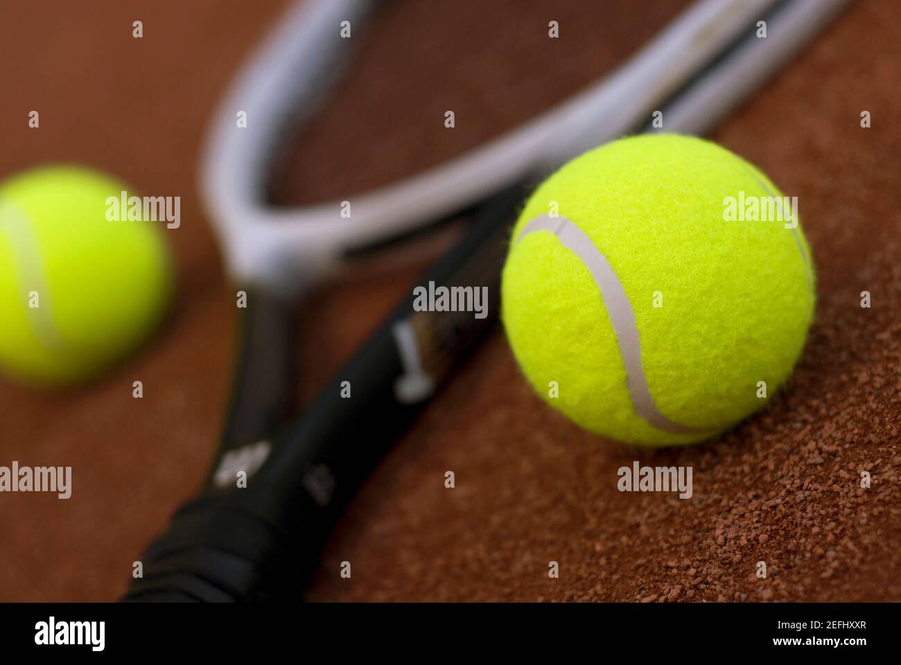 Racket two tennis balls hi-res stock photography and images - Alamy
