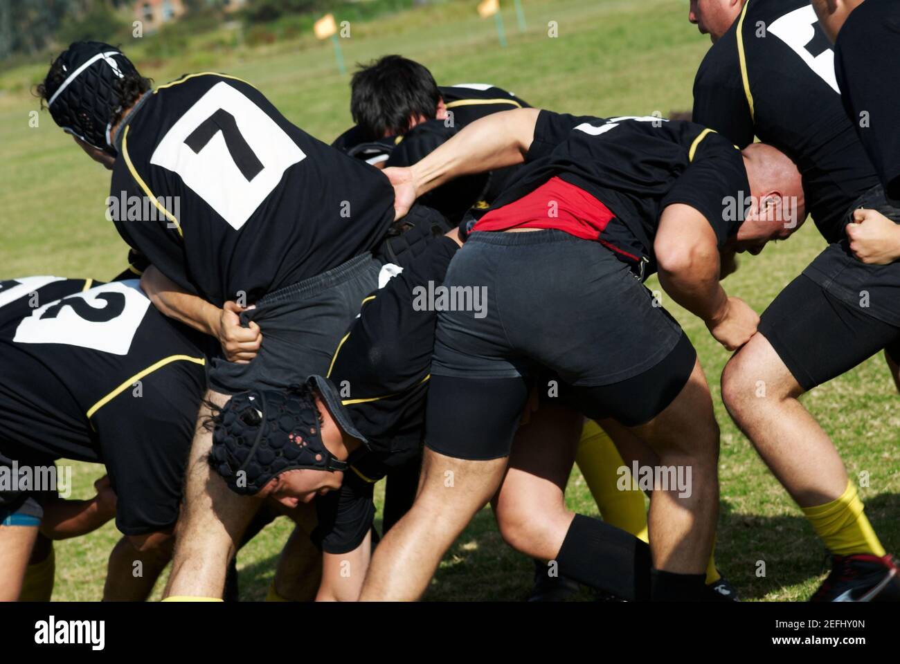 Rugby player focus on foreground hi-res stock photography and images ...