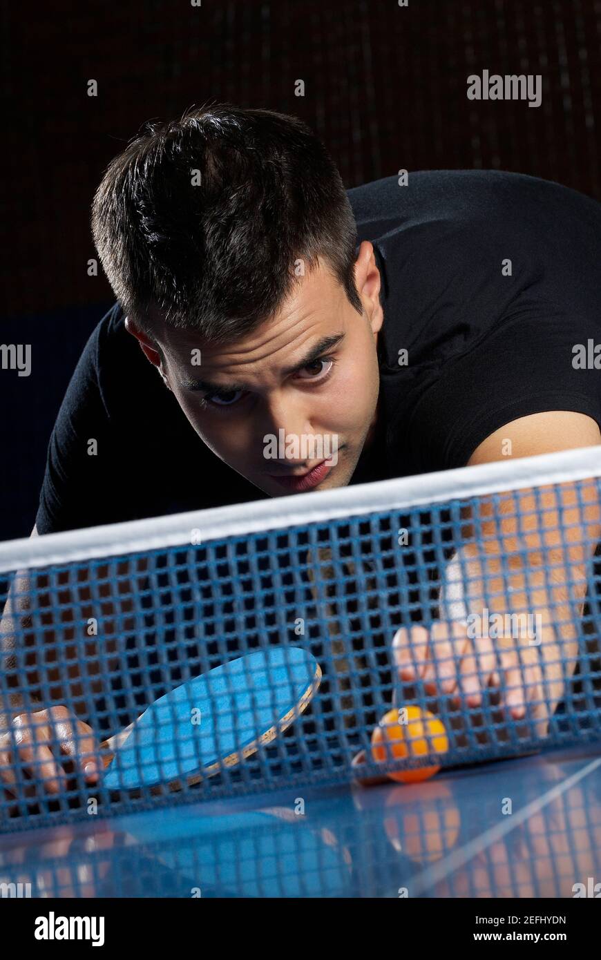 Man Playing Table Tennis High Resolution Stock Photography and Images ...