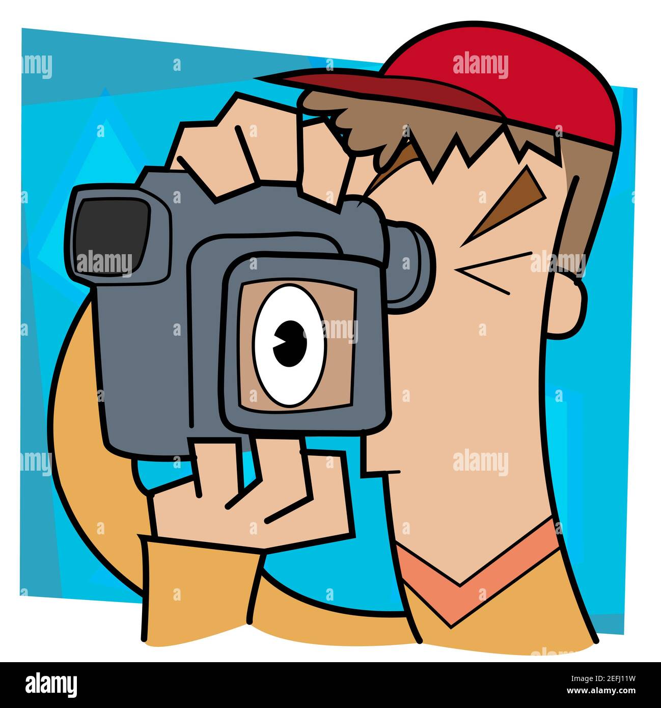 Using video camera Cut Out Stock Images & Pictures - Alamy