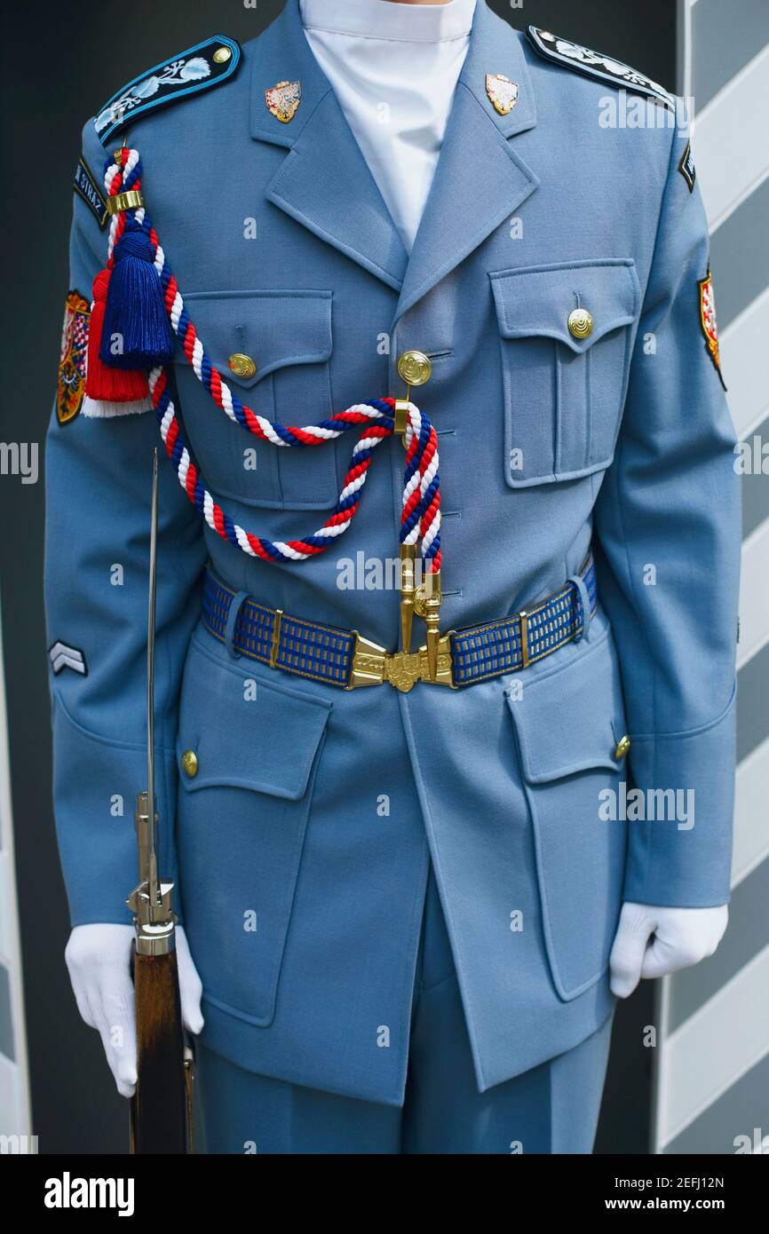 Mid section view of a man in a military uniform Stock Photo - Alamy