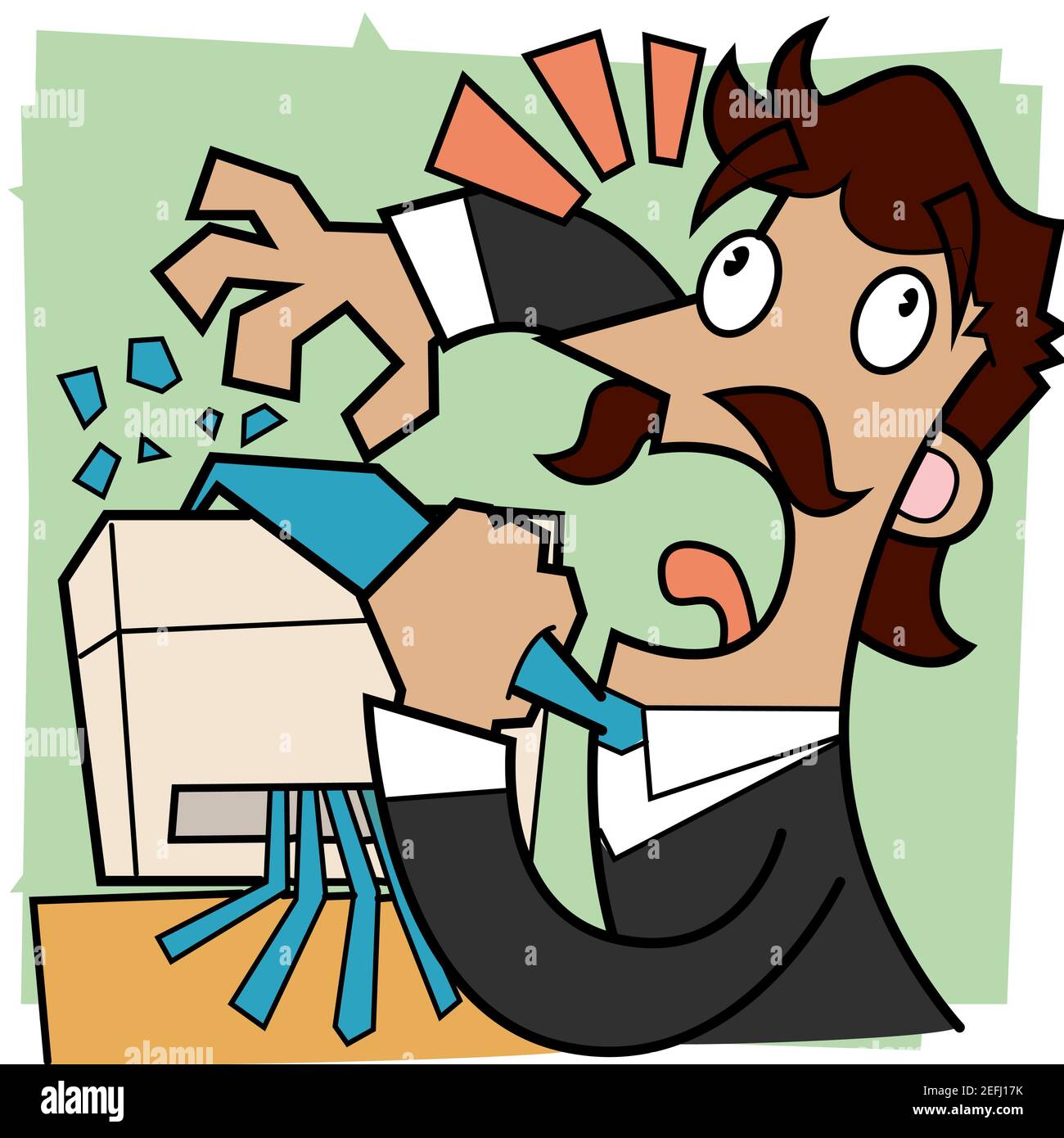 Printer cartoon hi-res stock photography and images - Alamy