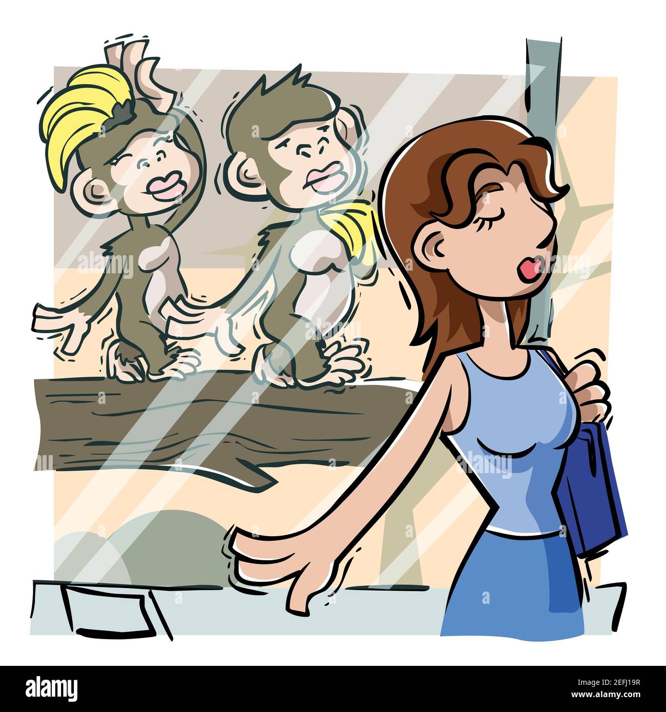 Cartoon carrying Cut Out Stock Images & Pictures - Alamy