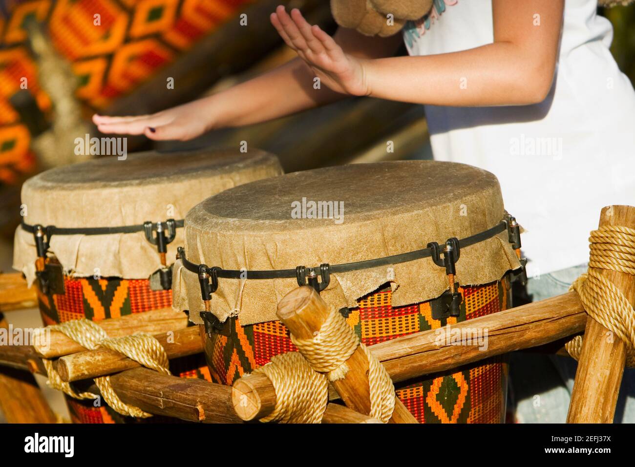Unrecognizable people playing drums hi-res stock photography and images ...