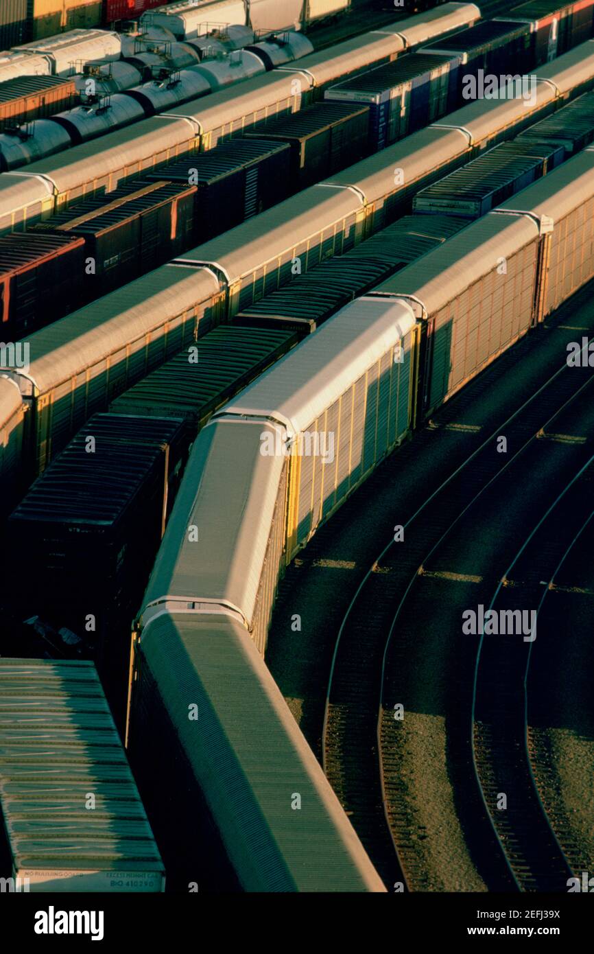Train yard, Baltimore Stock Photo - Alamy