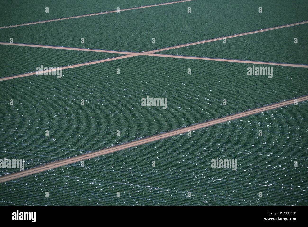 Aerial of farm fields Stock Photo - Alamy
