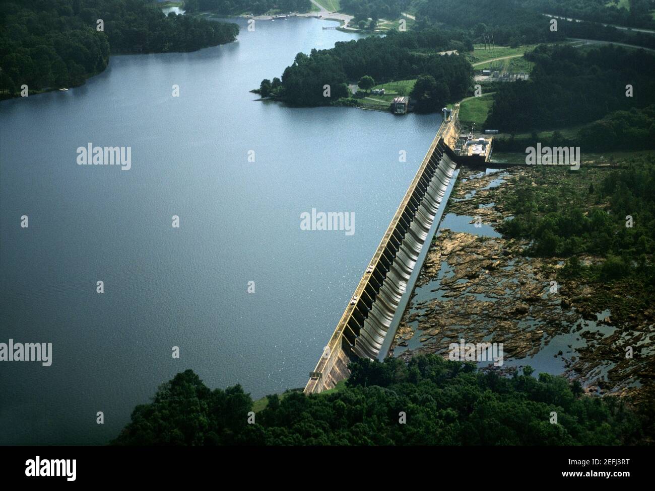 Oliver hydroelectric dam, Georgia, USA Stock Photo - Alamy