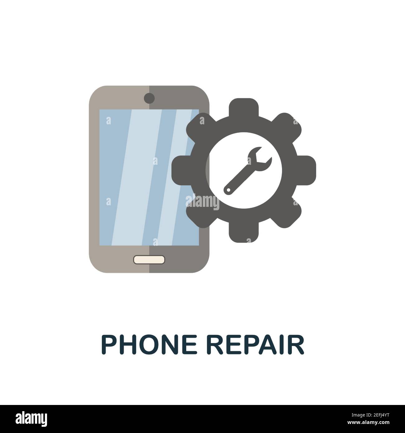 Phone Repair flat icon. Color simple element from phone accessories ...