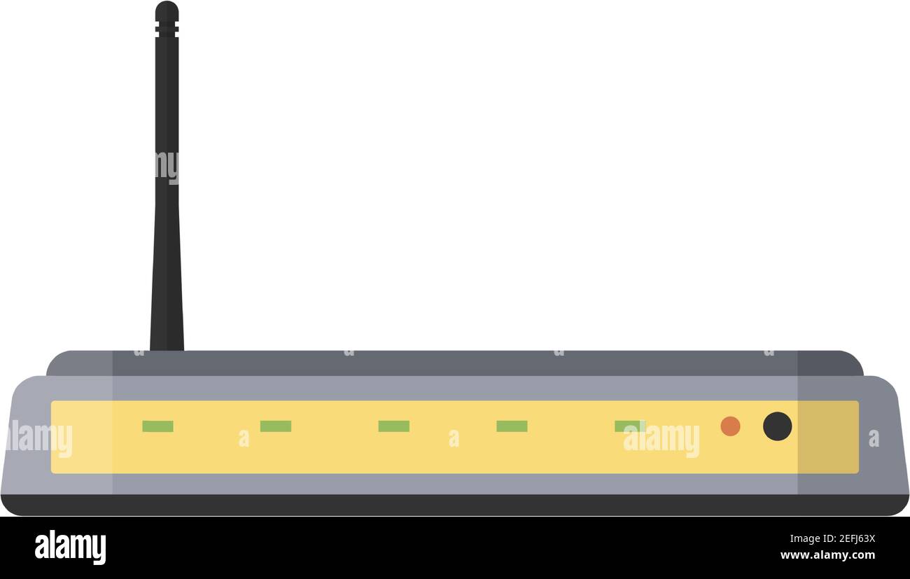 Wifi router vector isolated on white background Stock Vector Image ...