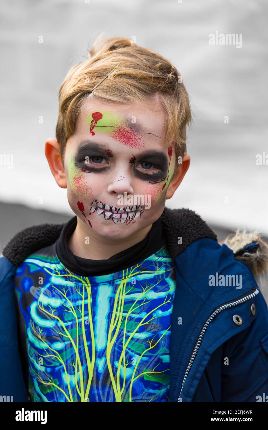 Zombie Halloween Makeup For Kids
