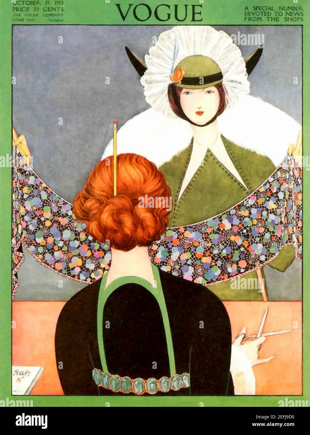 Classic George Wolfe Plank cover design for the October 1913 edition of ...