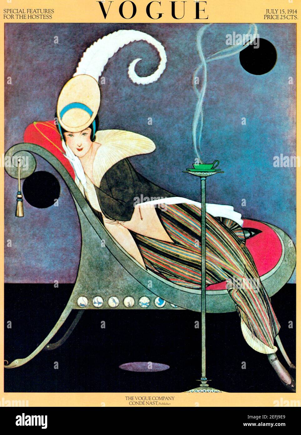 Helen Dryden Vogue magazine cover from July 1914. Style, style, style ...