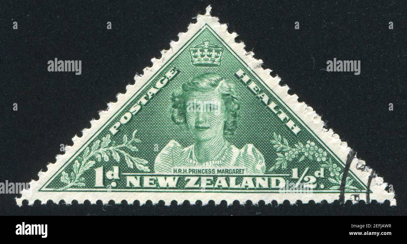 NEW ZEALAND - CIRCA 1943: stamp printed by New Zealand, shows Princess ...