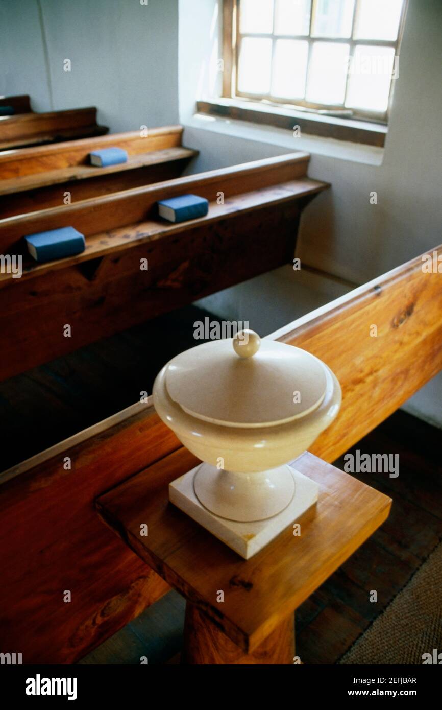 High angle view of a pot, Old devonshire church, Bermuda Stock Photo ...