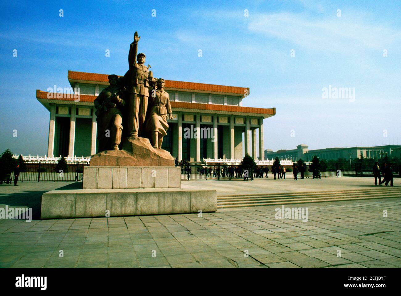 Statues in front of a building, Beijing, China Stock Photo - Alamy