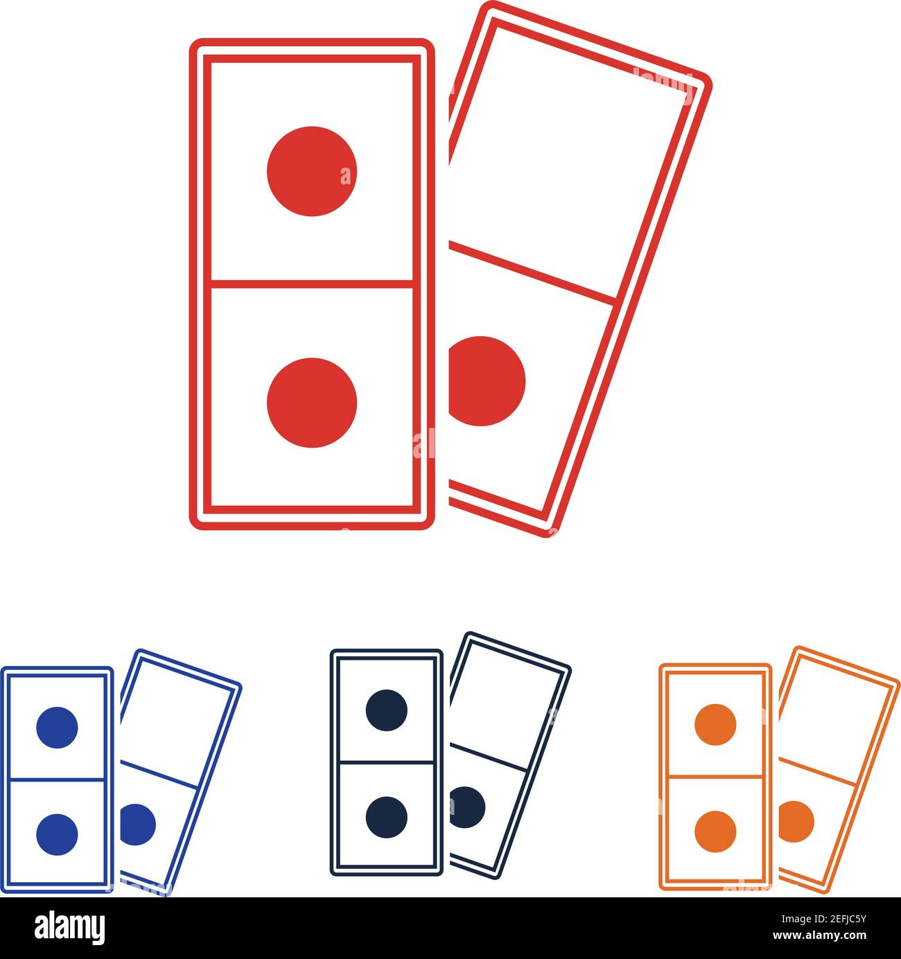 Domino Vector illustration,domino card icon template vector ...