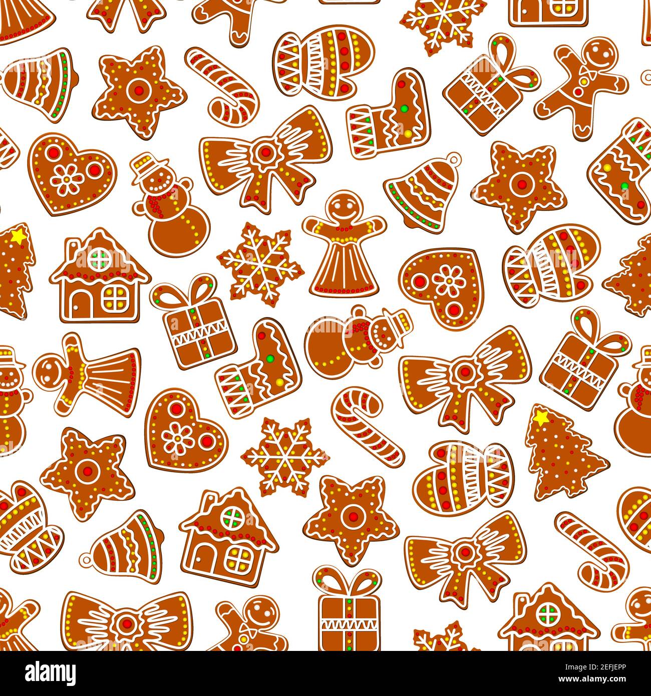 Snowflakes shapes christmas gingerbread Stock Vector Images - Alamy