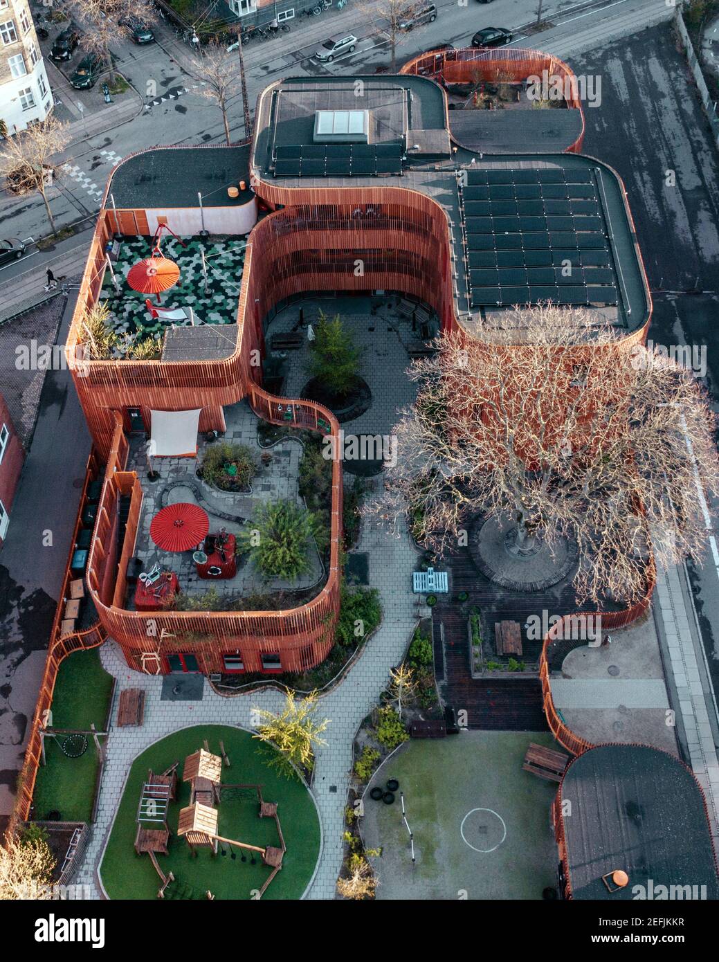 Copenhagen, Denmark. 25th, April 2020. Forfatterhuset Kindergarten by ...