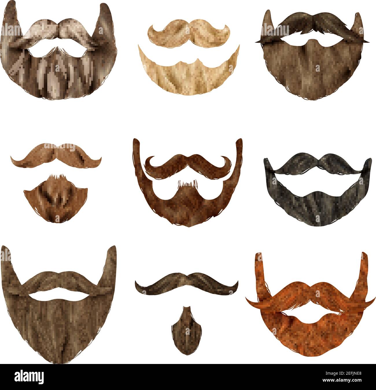 Colorful Mustache Backgrounds