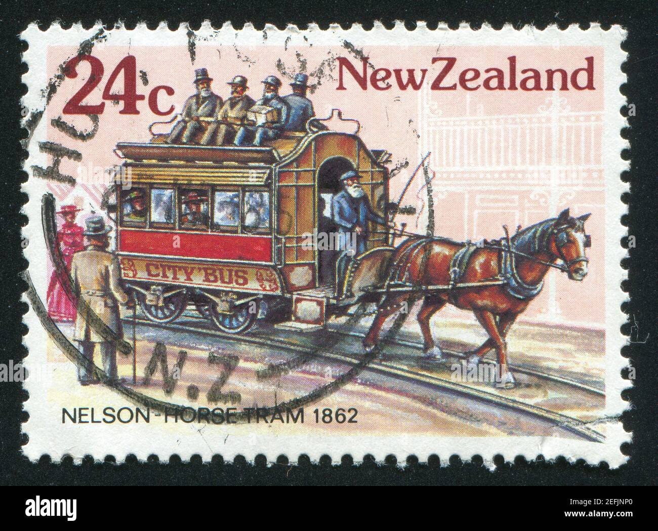 NEW ZEALAND - CIRCA 1985: stamp printed by New Zealand, shows Nelson ...