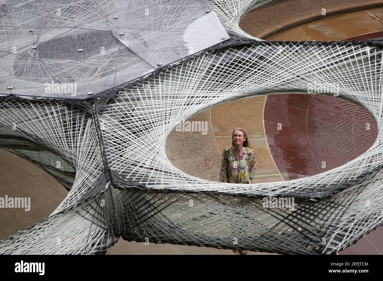 V&A reveals a new garden installation created by robots. Called Elytra ...