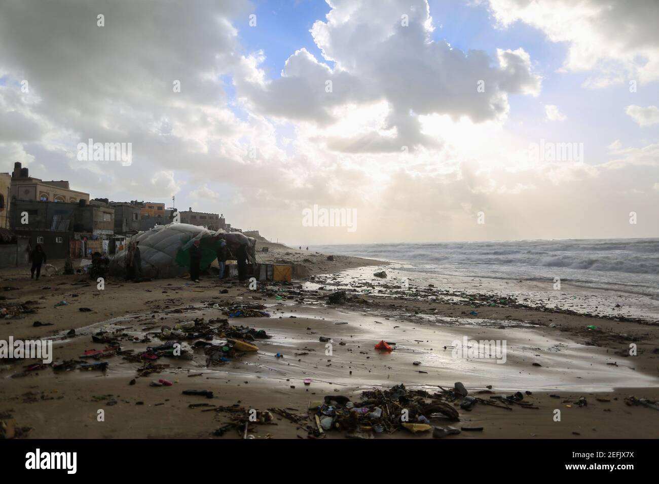Middle of the Gaza Strip, The Gaza Strip, Palestine. 17th Feb, 2021 ...