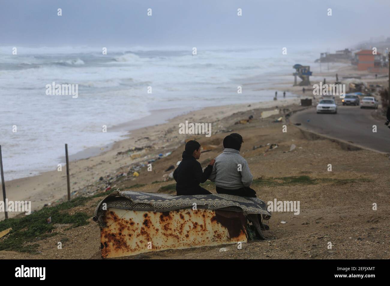 Middle of the Gaza Strip, The Gaza Strip, Palestine. 17th Feb, 2021 ...