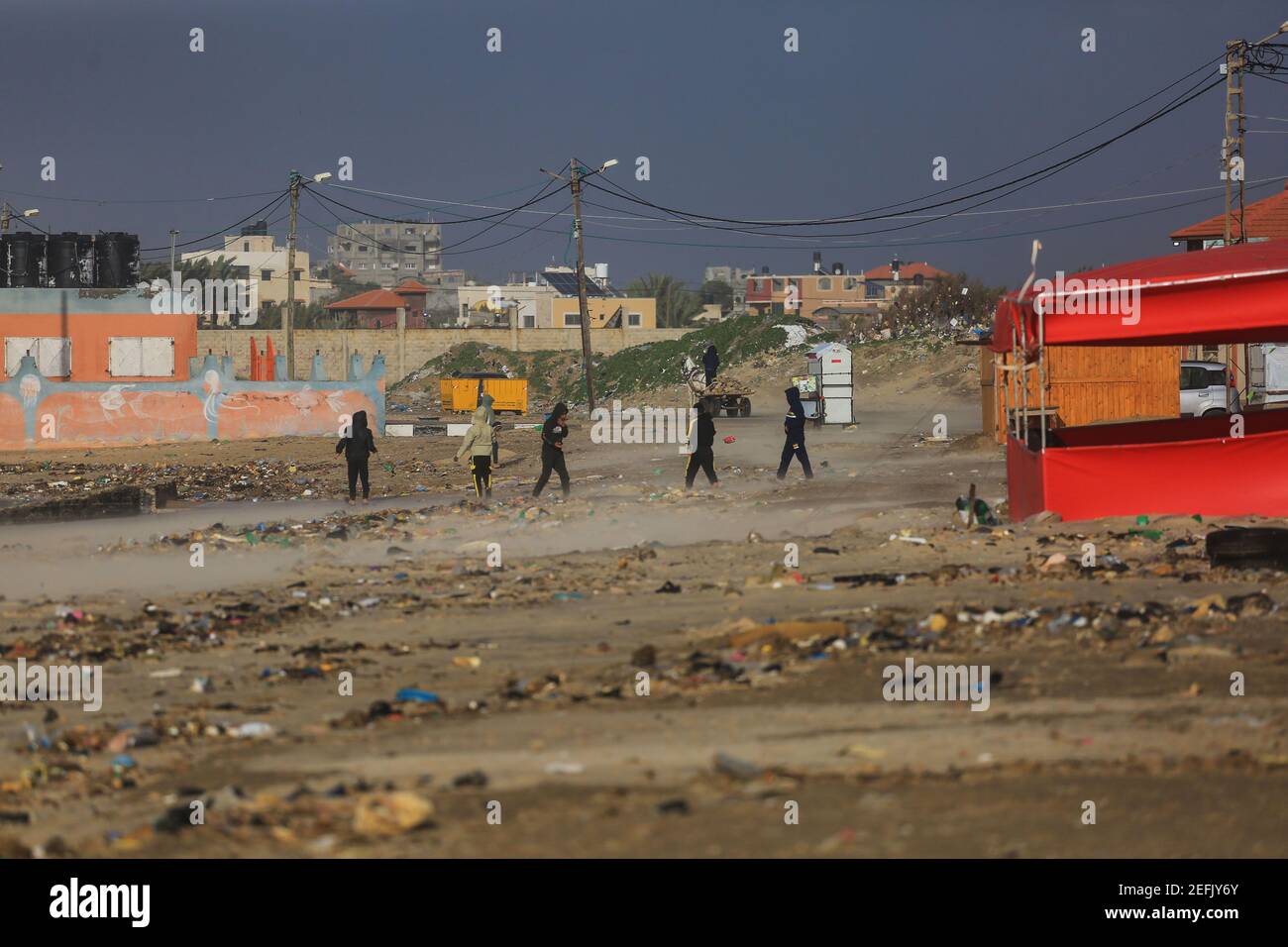 Middle of the Gaza Strip, The Gaza Strip, Palestine. 17th Feb, 2021 ...