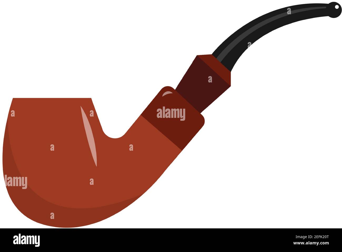 Vintage smoke pipe vector isolated on white background Stock Vector ...
