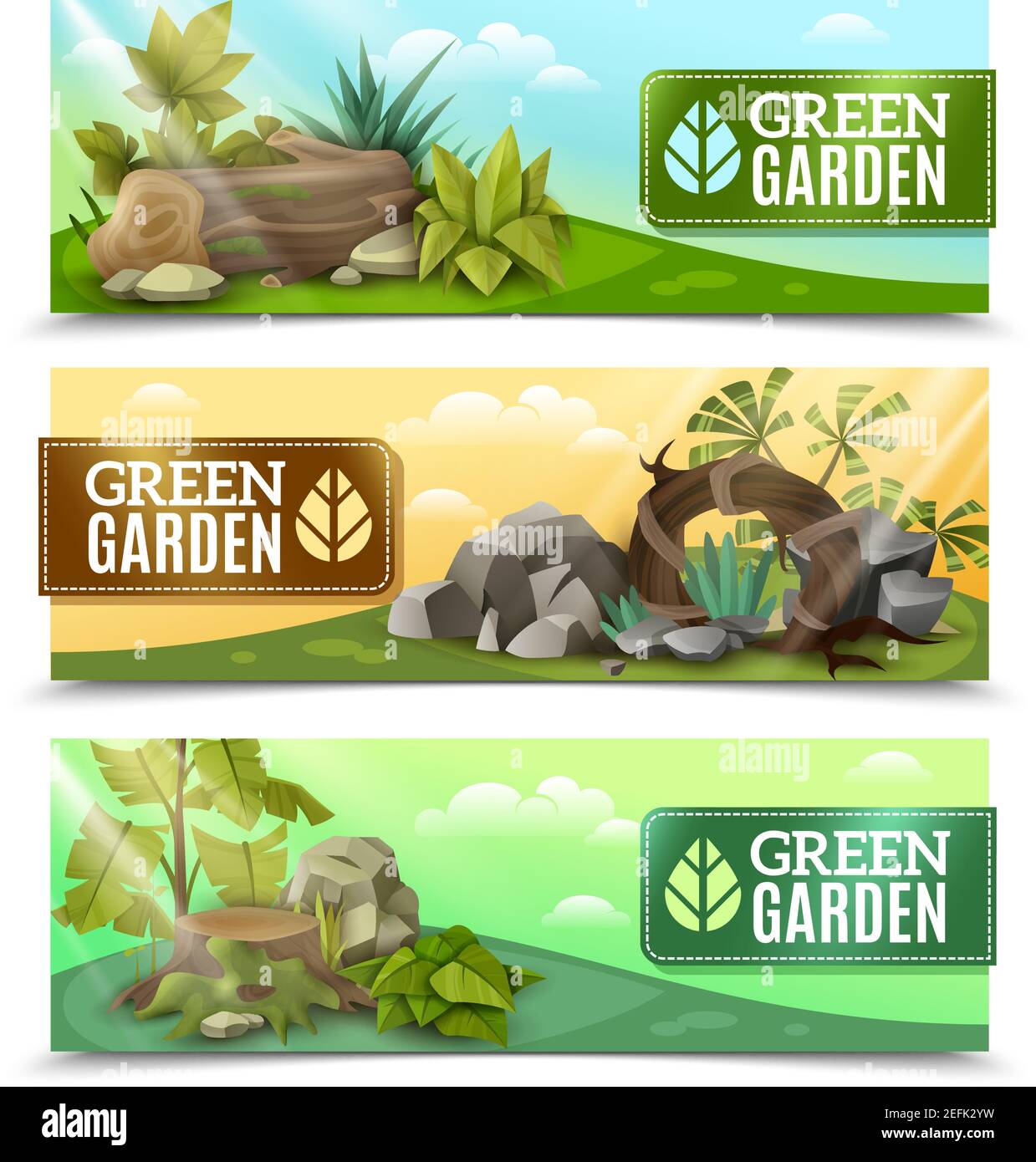 Plants 3 garden Stock Vector Images - Alamy