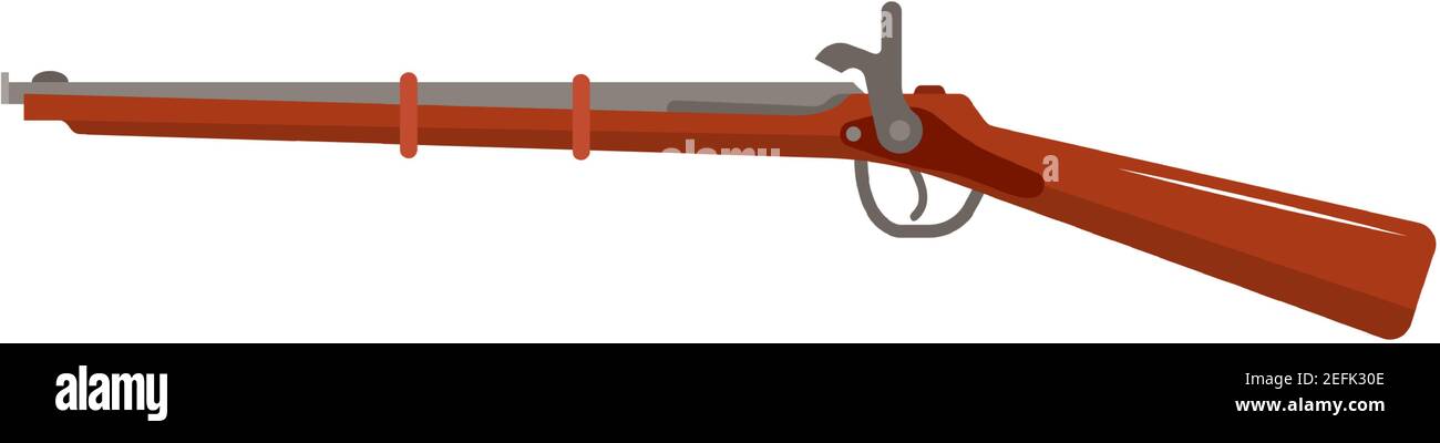 Vintage rifle vector isolated on white background Stock Vector Image ...