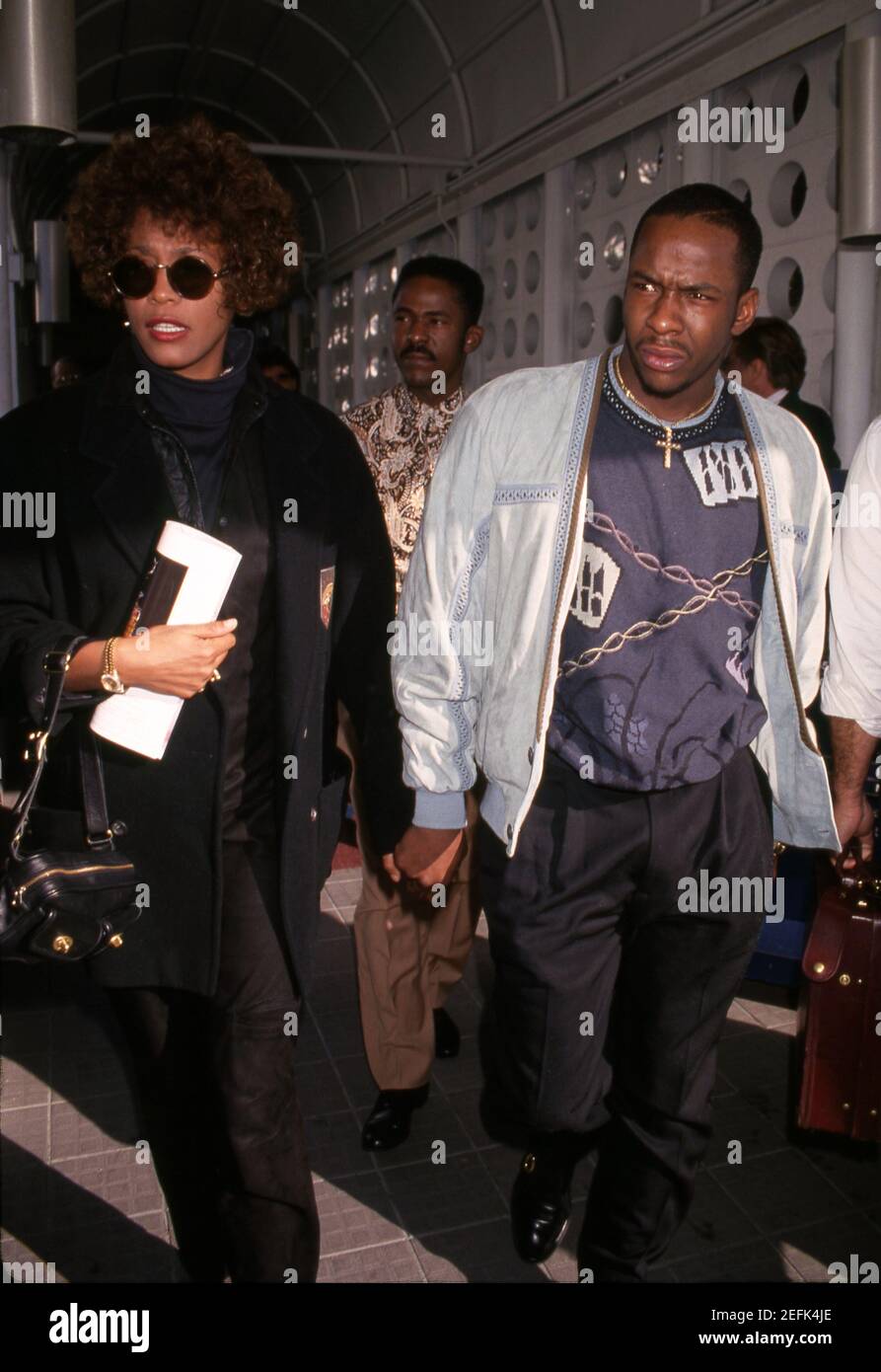Whitney Houston and Bobby Brown Circa 1993 Credit: Ralph Dominguez ...