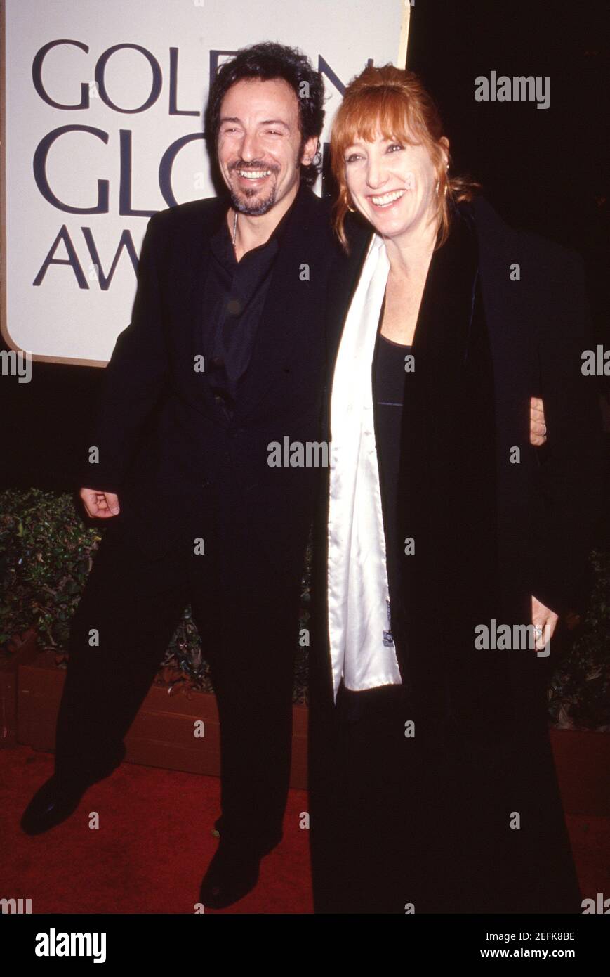 Bruce Springsteen and Patti Scialfa during 51st Annual Golden Globe ...
