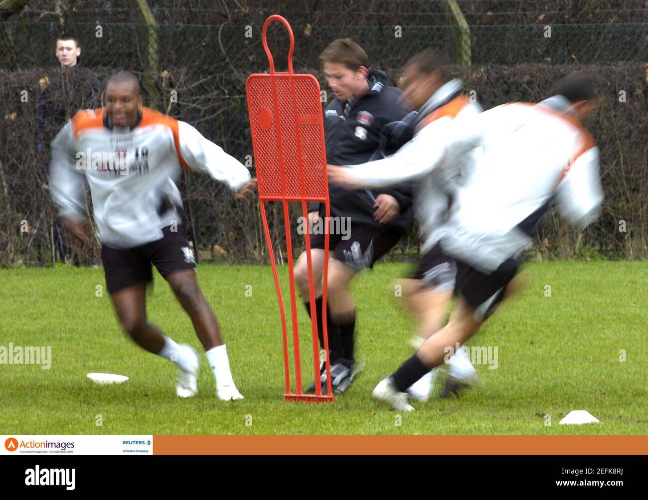 Soccer charlton athletic training sparrows lane hi-res stock ...